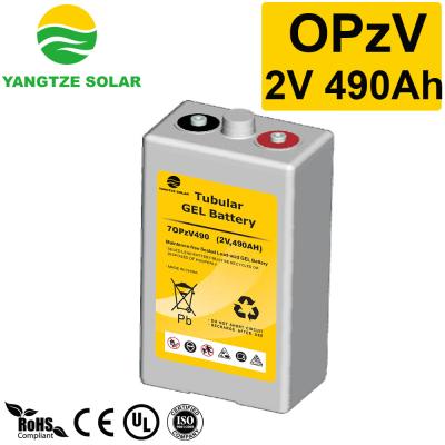 Cina 20+ anni di vita 2V 490Ah Tubulare OPZV Batteria per sistema di energia solare eolica in vendita