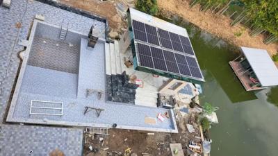 Cina Sistema di alimentazione domestica a griglia ibrida da 30 kW con pannello solare mono da 750 W in vendita
