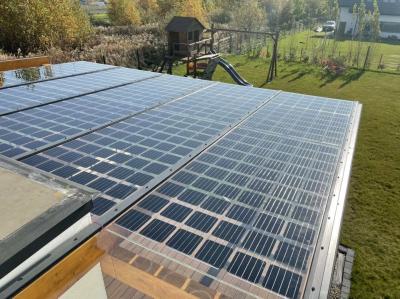 China 200 Watt hochwertige Zigaretten Mono-Photovoltaik-Bipv durchsichtige amorphe Silizium-Doppelglas-Solarzellen zu verkaufen