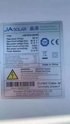 Cina Cellula solare TUV di JA mono un pannello solare monocristallino da 500 watt in vendita