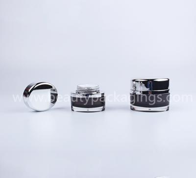 China Oval Shape 30g 50g Luxury Acrylic Cosmetic Cream Jar for sale