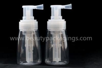 China Clear Round Talcum Powder Plastic Spray Bottle for sale