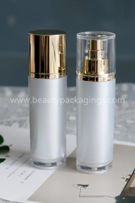 China 100ml Luxury Golden Essence Lotion Bottle With Cap for sale