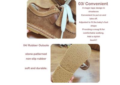 中国 手作り 本物の真皮 子供用シューズ 新秋コレクション 販売のため