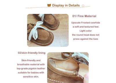 中国 手作り 本物の真皮 子供用シューズ 新秋コレクション 販売のため