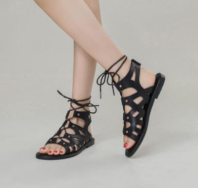 Cina Donna Sandali Flat bottom Casual Sandali di moda Strap Roman Sandali in vendita