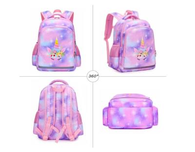 Cina Soft Polyester Inner Lining Preschool Unicorn Backpack with Lunch Box and Pencil Case in vendita