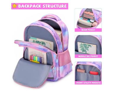 Cina Soft Polyester Inner Lining Preschool Unicorn Backpack with Lunch Box and Pencil Case in vendita