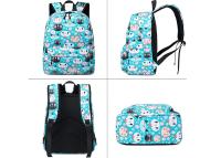 China Blue Polyester Soekidy Children School Bag for sale