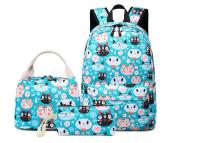 China Blue Polyester Soekidy Children School Bag for sale