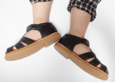 China Het Leerbaby van Outsole van de zomerjongens Rubber het Lopen Schoenen Te koop