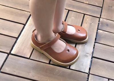 China Het Balletvlakten van Mary Jane Style Toddler Leather Te koop
