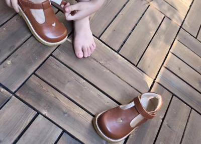 China Het Balletvlakten van Mary Jane Style Toddler Leather Te koop