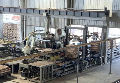 China Fully Automatic Palletless Brick Unloading & Packing System for Clay Brick Production Lines for sale