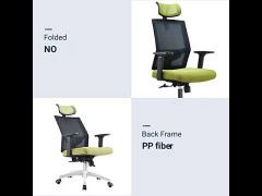 Black Frame Lifting Adjustable Headrest PP Fiber Back Frame Modern Office Chair