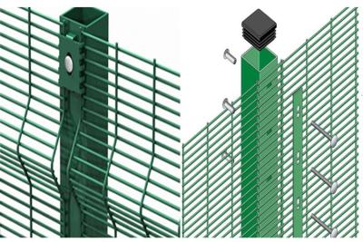 Cina L'anti furto 358 Mesh Fencing Q235 ha galvanizzato la barriera di sicurezza d'acciaio di Clearvu in vendita