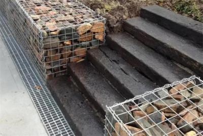 Cina La pietra saldata della scatola del gabbione del ferro galvanizzato ingabbia per le pareti del giardino in vendita
