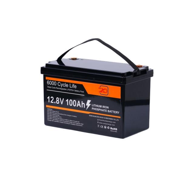 Quality High Energy Density LiFePO4 Lithium Battery 12.8V 100Ah With 6000 Times Cycle for sale