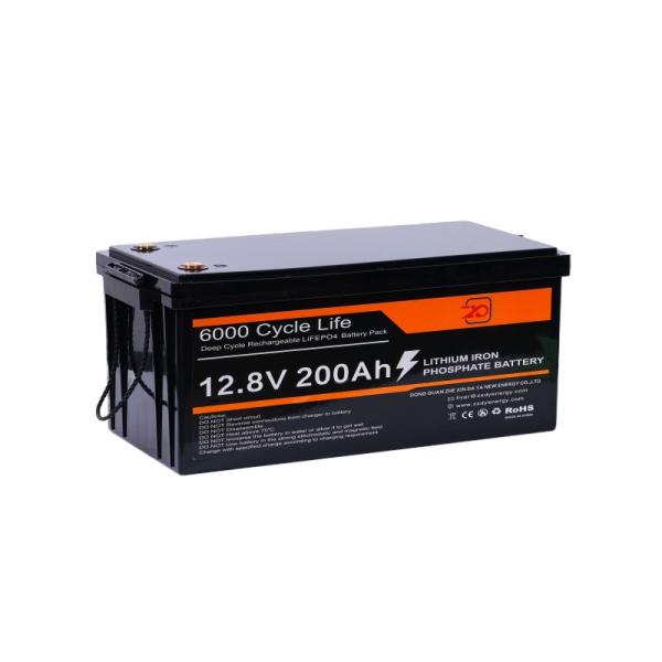 Quality 12.8V 200Ah LiFePO4 Lithium Iron Phosphate Battery Long Cycle Life Enhanced Safety for sale