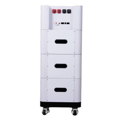 China Pacote de bateria de energia solar empilhável modular 51.2V 200Ah para casa à venda