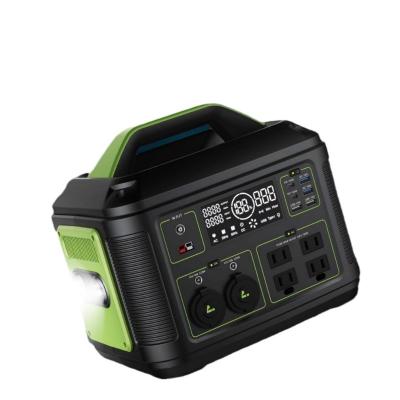 China Fast Charging Ultra Portable Camping Power Station 500W 700W Dual USB Ports for sale