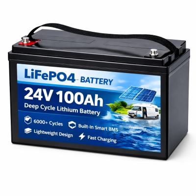 China 24V 100Ah Marine LiFePO4 Lithium Battery for sale