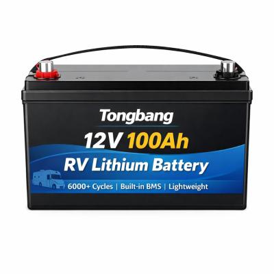 China 12V 100Ah RV Lithium Battery  Deep Cycle LiFePO4 Battery for Camper for sale