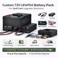 Quality 72V Custom LiFePO4 Battery Pack for Golf Cart Upgrade for sale