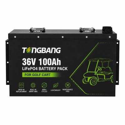 China 36V Drop-in Replacement Golf Cart Battery Lithium Battery Pack Manufacturers for sale