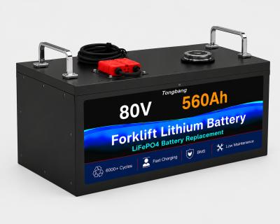 China 80V 560Ah OEM Forklift Battery for Heavy Material Handling Equipment Lithium Battery Pack Manufacturers for sale