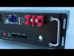 51.2V 100Ah Bateria montada em rack Fósforo de lítio de alta capacidade Ciclo profundo