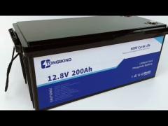 12.8V 200Ah LiFePO4 Bateria 2560WH Recarga rápida durável Energia segura
