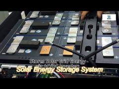Sistema de armazenamento de energia solar de rede híbrida 50KW 10KW Mudança contínua entre rede e energia solar