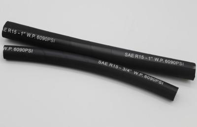 China 420 bar Cloth Surface 4 Wire Hydraulic Hose ID 3/8 - 2