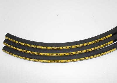 China SAE J517 100 R2AT 3/4“ 19MM de Hoge druk Hydraulische Slang van identiteitskaart 215 Bar Werkdruk Te koop