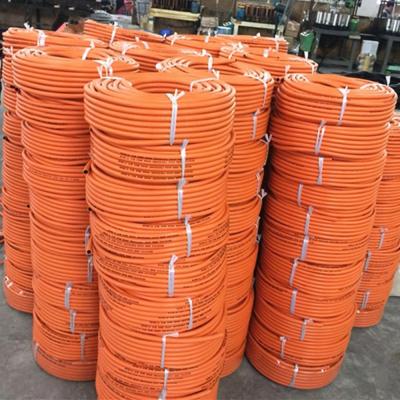 China Flexibel Oranje 50ft/100ft slijtvast W. P 20bar 10mm Oranje LPG gas slang Te koop