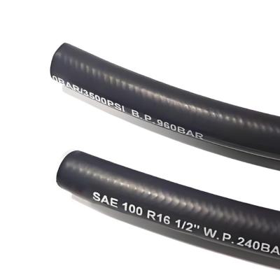 China SAE 100R16 Ultra Flexible Hydraulic Hose for Loader Hydraulic Systems with Tight Bend Radius for sale