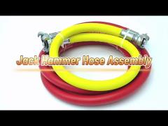50/100 meter1 inch Factory Rood Duurzame anti-verouderde multi-ply EPDM Air Jackhammer Slang Compound Compressor Elektrische oefening