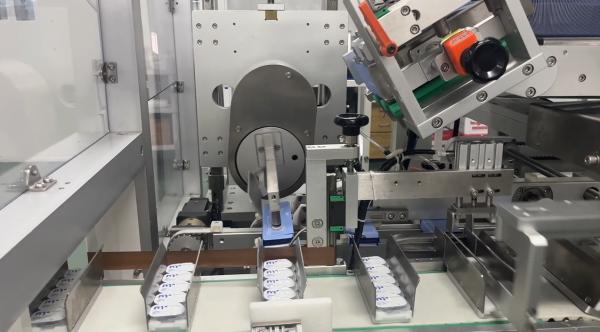 Quality PLC Control Automatic Packaging Line GMP Compliant Pharmaceutical Packaging for sale