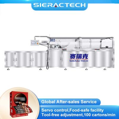 China HMI Touchscreen Food Cartoning Machine Coffee Sachet High Speed Cartoning Machine Customizable for sale