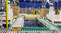China CE Compatible Automatic Collaborative Robot Palletizing System Customized For Boxed Macaroni And Pasta Cases for sale