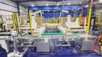 China CE Compatible Automatic Collaborative Robot Palletizing System Customized For Boxed Macaroni And Pasta Cases for sale