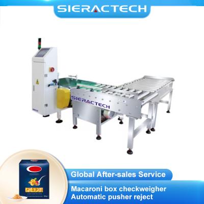 China Automatic Box Checkweigher High Precision Dynamic Checkweigher For Macaroni And Pasta Packaging Lines for sale
