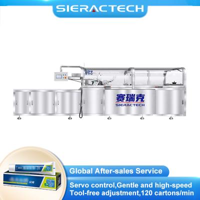 China Rotary Erecting Toothpaste High Speed Cartoner Dynamic Checkweighing Automatic Carton Packing Machines for sale