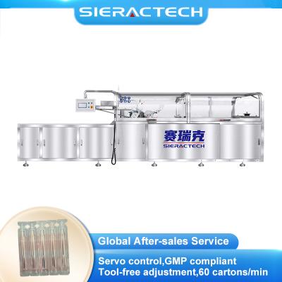 China Agrochemical Injection Automatic Cartoning Machine Customizable Bottle Cartoning Machine for sale