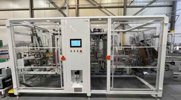 Quality Makeup Removal Wipes Automatic Case Packer PLC Control Robotic Case Packer 10 kW for sale