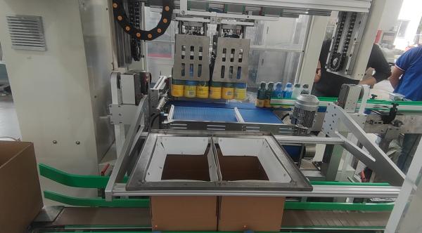 Quality Health Beverage Case Packer Automatic Bottle Case Packer Machine 380V With Servo for sale