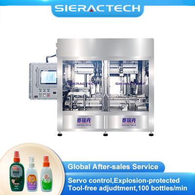 China Mosquito Repellent Pump Capping Machine Irregular Bottle Capping Machines Explosion Proof for sale