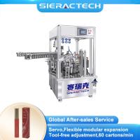China Lipstick Vertical Cartoning Machine Multi Material Drop Loading Automatic Vertical Cartoning Machine for sale