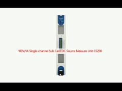100V 1A PXI ソース測定ユニット シングルチャネルサブカード DC SMU ユニット CS200